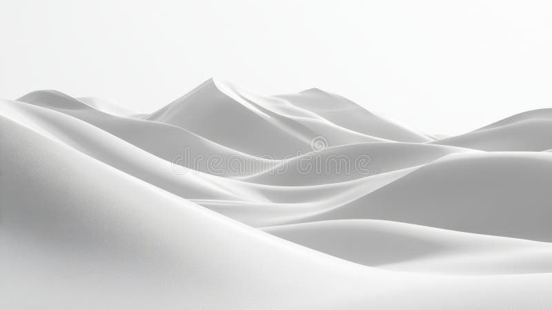 Smooth, Undulating Beach Sand with a Delicate Texture and a Slight ...