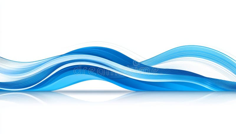 Smooth, Undulating Curves Characterize an Abstract Blue Smoke Effect on ...