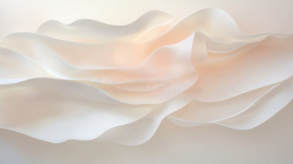 Smooth, Undulating Layers Form an Abstract Background, Design a Soft ...