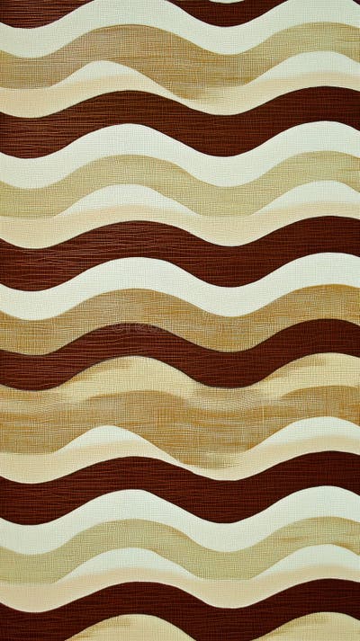 Smooth, Undulating Lines in Shades of Brown and Beige Form a Visually ...