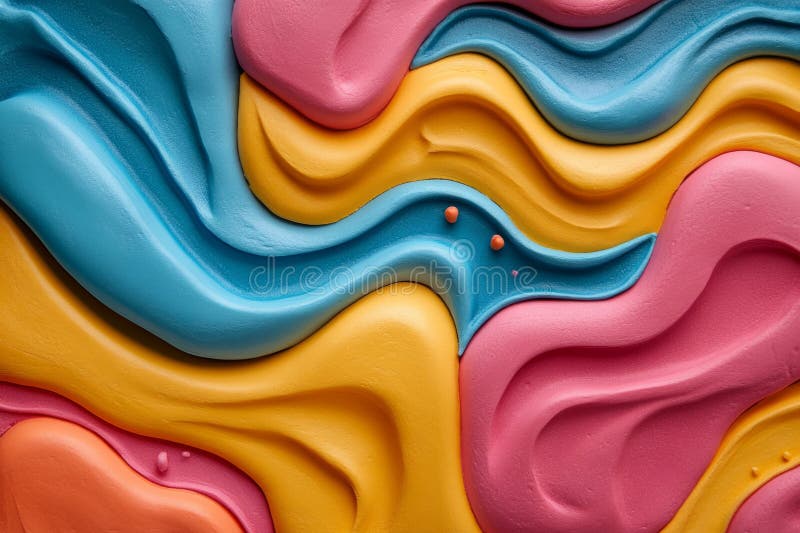 Smooth, Undulating Shapes in Vibrant Colors Form a Visually Appealing ...