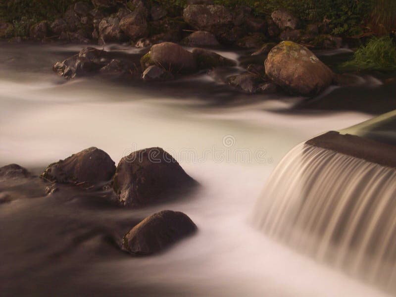 Smooth water stock photo. Image of long, water, shutter - 1096006