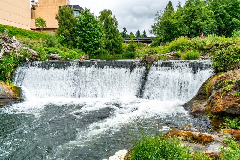 Smooth Waterfall Landscape 3 Stock Photo - Image of waterfall, river ...