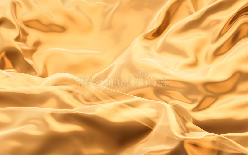 Smooth Wave Cloth Background, 3d Rendering Stock Illustration ...
