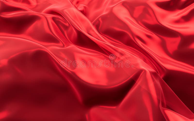 Smooth Wave Cloth Background, 3d Rendering Stock Illustration ...