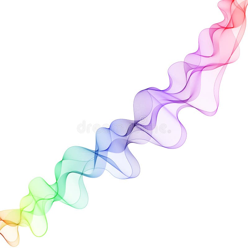 Smooth Wave Flow. Color Wave. Set of Abstract Design Elements.eps 10 ...