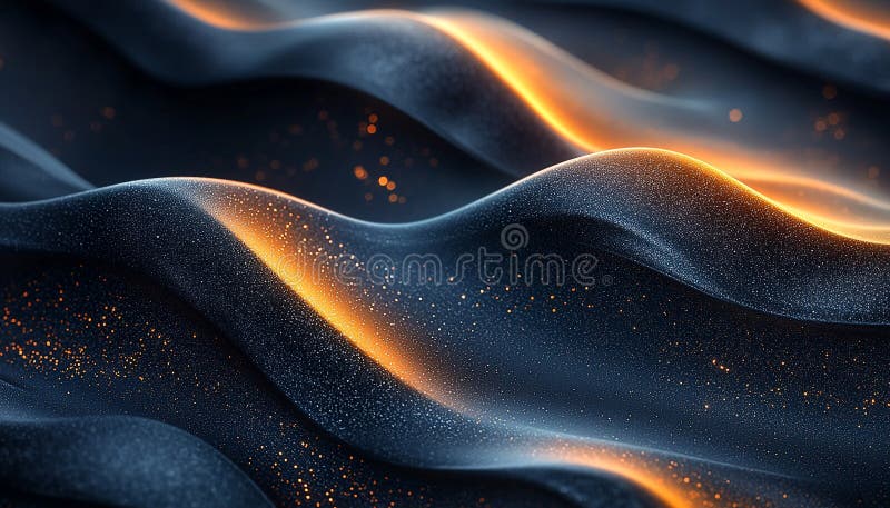 Smooth Wave Pattern Flowing in Vibrant Colors Illustration Generated by ...