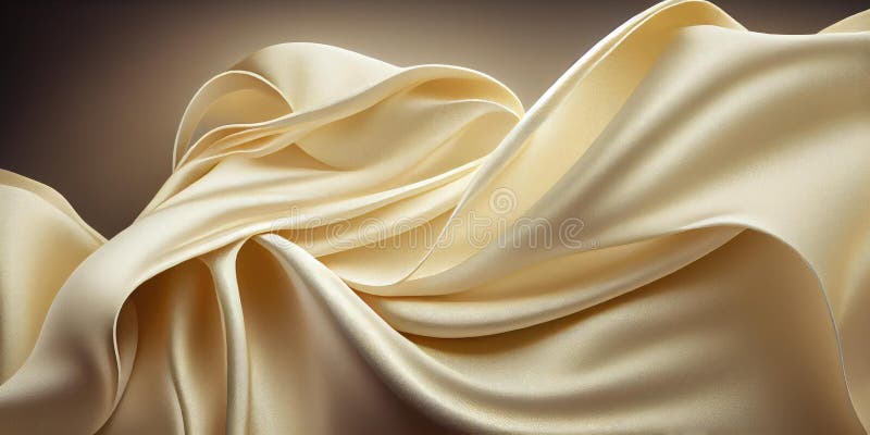 Smooth Wave of Silk Cloth Fabric Abstract Background Stock Illustration ...