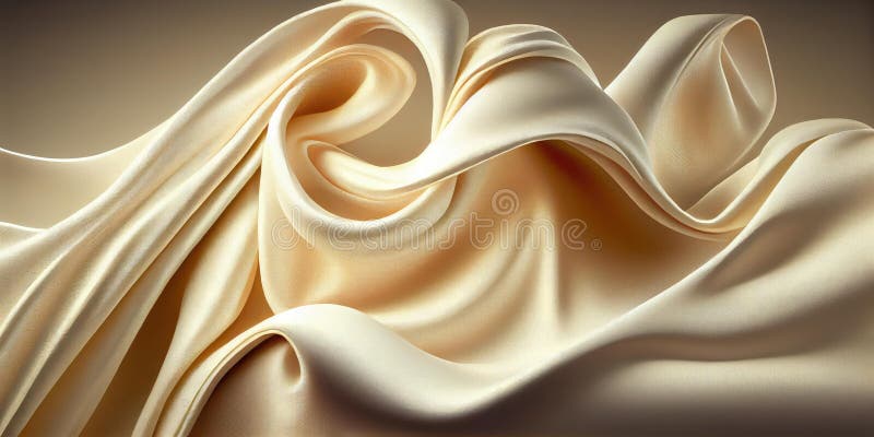 Smooth Wave of Silk Cloth Fabric Abstract Background Stock Illustration ...
