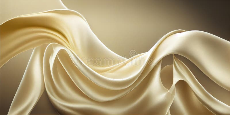 Smooth Wave of Silk Cloth Fabric Abstract Background Stock Illustration ...