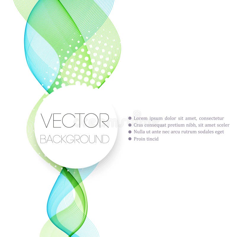 Smooth Wave Stream Line Abstract Header Layout Stock Vector ...