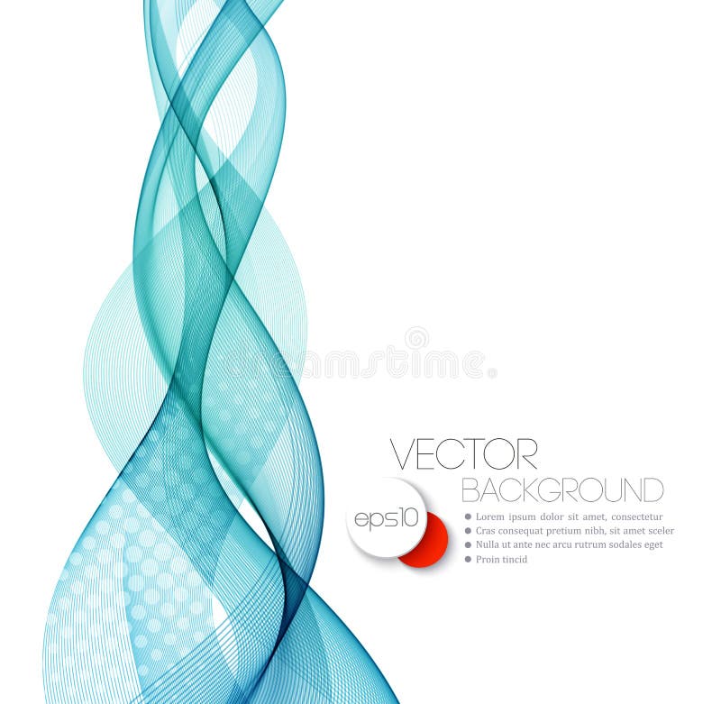 Smooth Wave Stream Line Abstract Header Layout Stock Vector ...