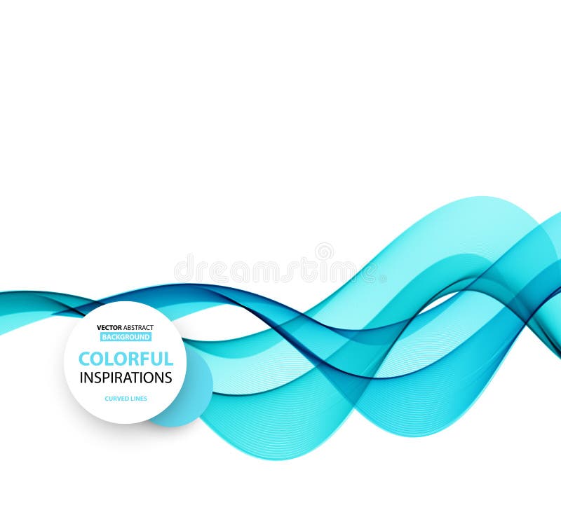 Smooth Wave Stream Line Abstract Header Layout Stock Vector ...