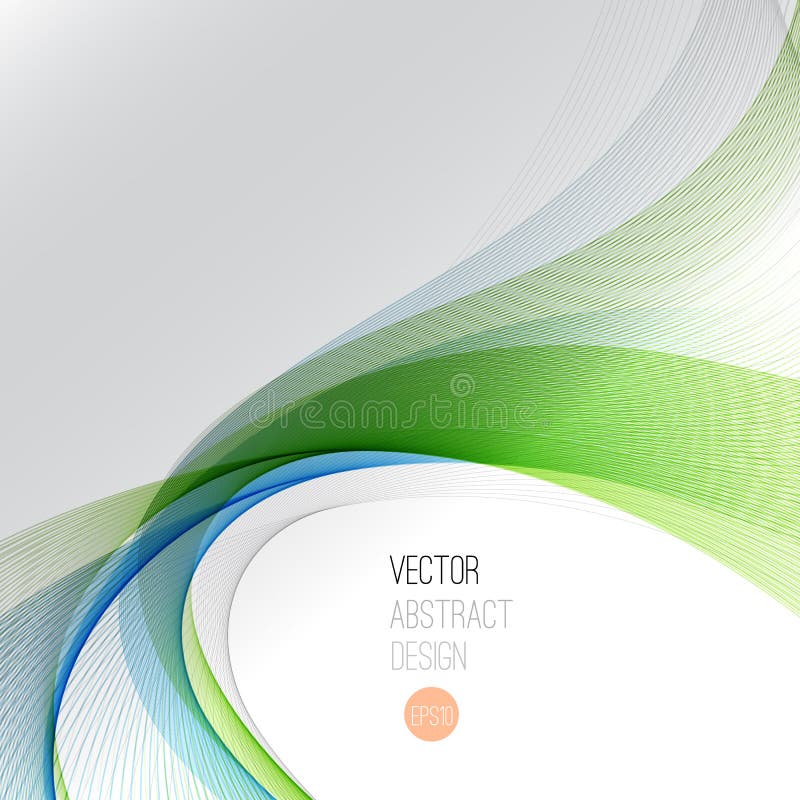 Smooth Wave Stream Line Abstract Header Layout Stock Vector ...