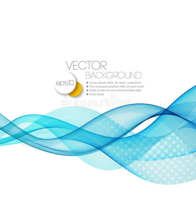 Smooth Wave Stream Line Abstract Header Layout Stock Vector ...