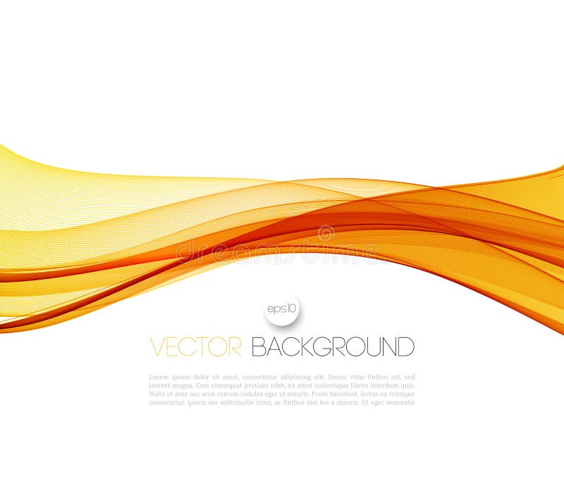 Smooth Wave Stream Line Abstract Header Layout Stock Vector ...
