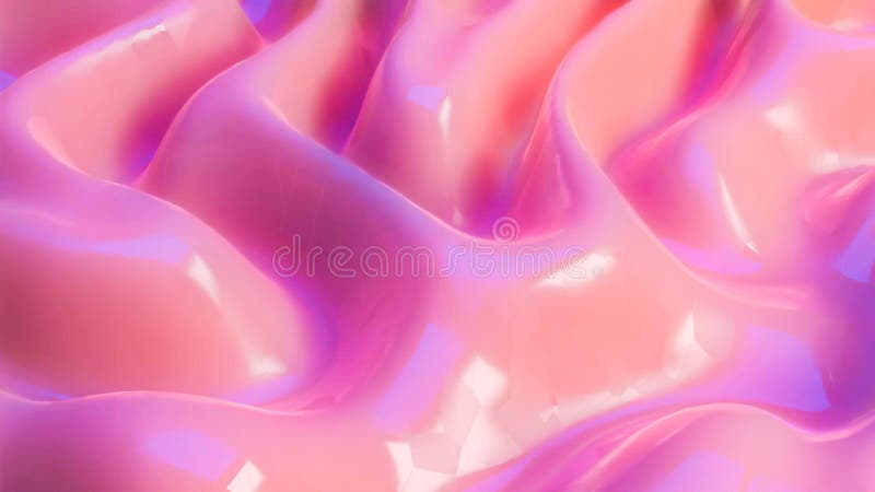 Smooth Wave Surface of Delicate Purple Color. 3d Render Stock ...