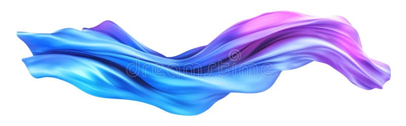 Abstract Flowing Fabric in Shades of Blue and Purple Creating a Dynamic ...