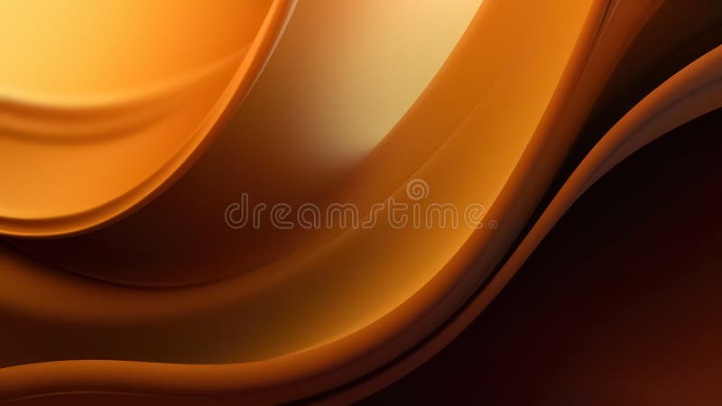 Smooth Waves of Caramel Color Stock Illustration - Illustration of ...