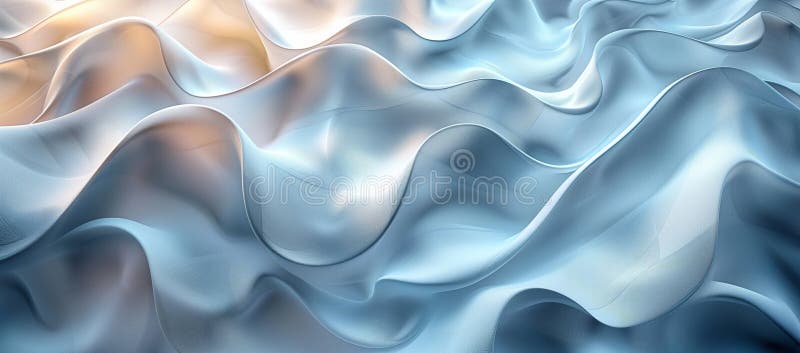 Create an Abstract Wavy Metallic Texture with Soft Lighting for an ...