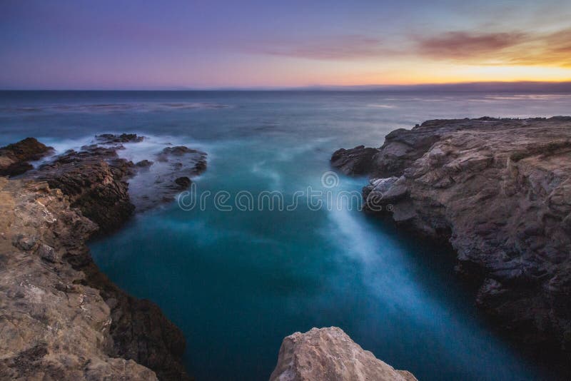 Smooth Waves at Sequit Point Stock Image - Image of adventure, cove ...