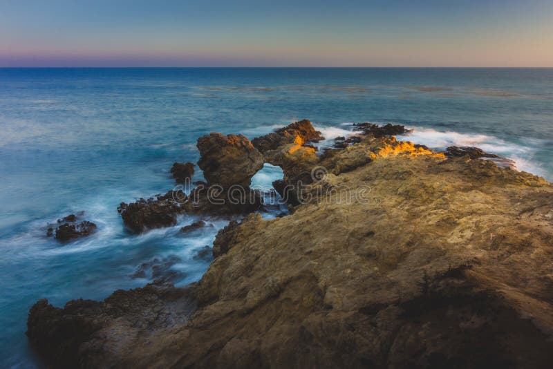 Smooth Waves at Sequit Point Stock Image - Image of coastline, long ...