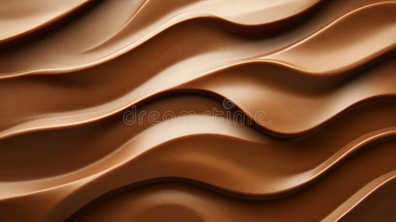 Smooth Wavy Chocolate Background Texture Stock Illustration ...