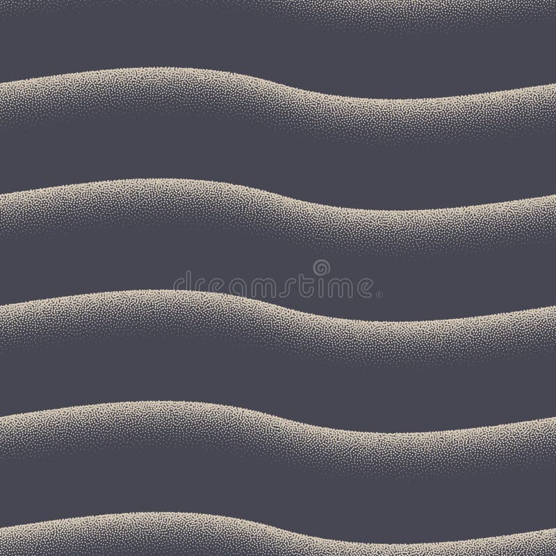 Smooth Wavy Lines Vector Seamless Pattern Grey Abstract Background ...