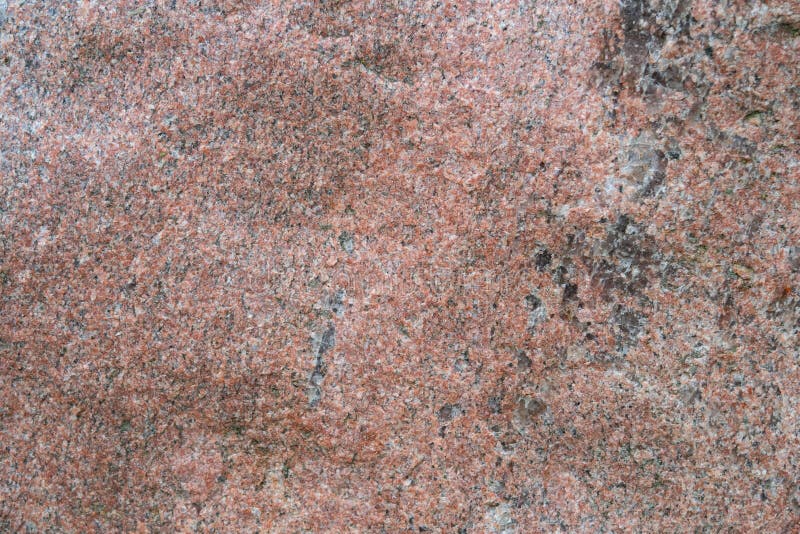 Smooth Wavy Surface of Red Granite, Natural Stone, Boulder, Background ...