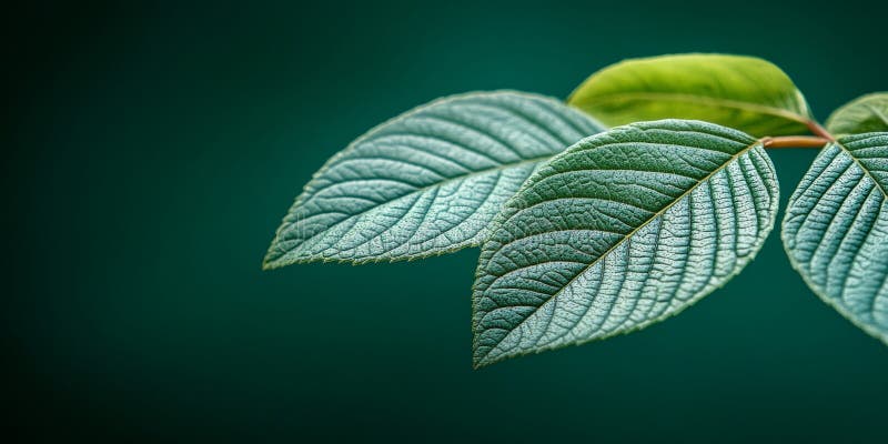 Smooth, Waxy Green Leaves, Minimalist Composition, Bright, Saturated ...