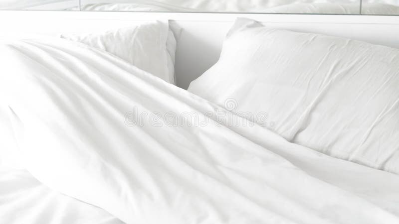 Smooth White Bedsheet Background, Soft Texture, Clean and Minimalist ...