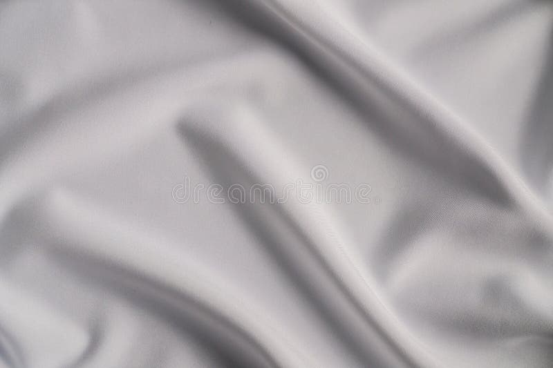 Smooth White Fabric with Elegant Folds Stock Photo - Image of macro ...