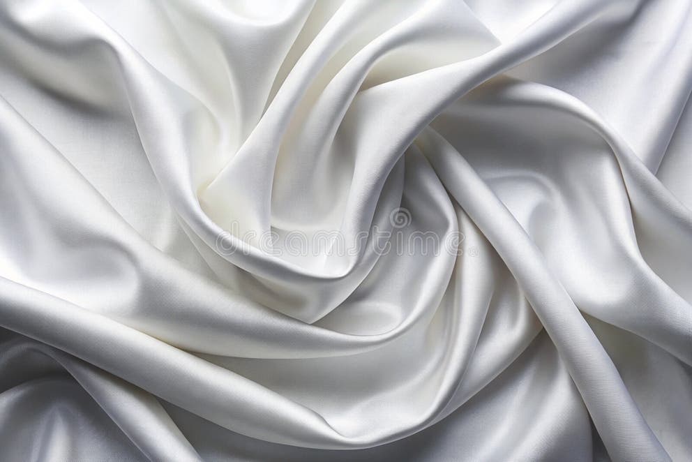Smooth White Fabric Texture Surface Background Stock Illustration ...