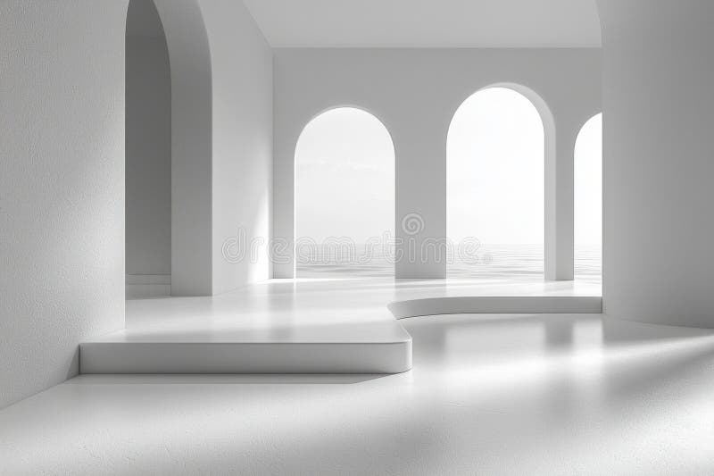 A Smooth White Gradient Background Providing a Clean and Elegant Look ...