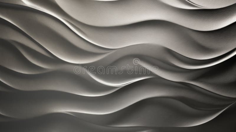 Smooth White Gypsum Waves Ai Generated Pattern Stock Image - Image of ...