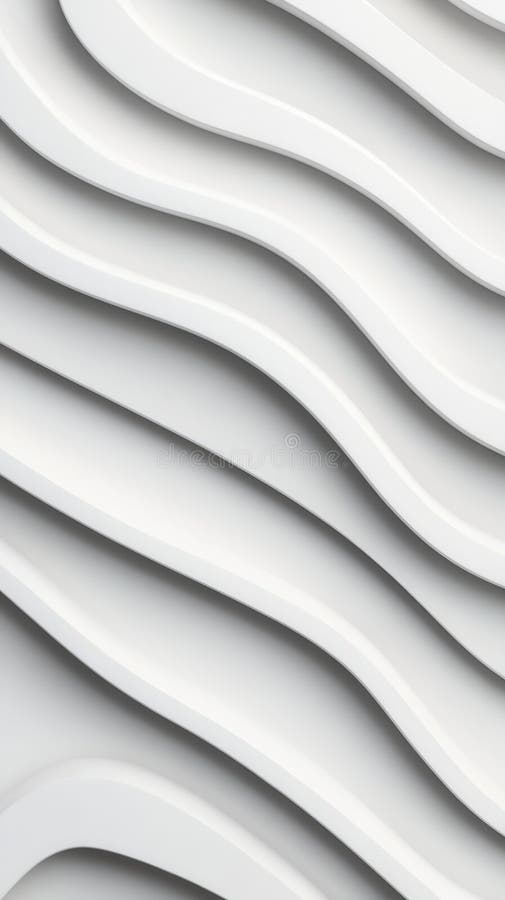 Smooth White Layers Cascading, Generating Depth Background Dynamic ...