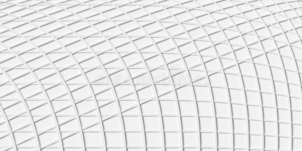 Smooth White Overlapping Array of Mathematical Curve Lines Geometrical ...