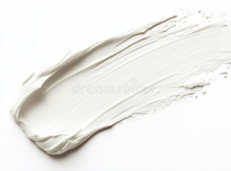 A Smooth White Paint Swipe on a White or See-through Background, Ideal ...