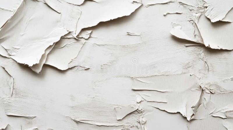 Smooth White Paper Surface with Peeling Texture and Layered Design ...