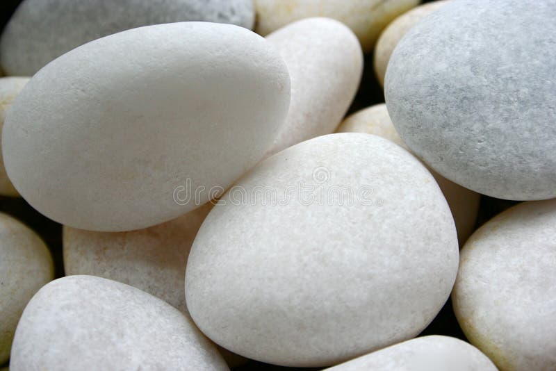 Smooth white pebbles stock photo. Image of stones, horizontal - 2586612