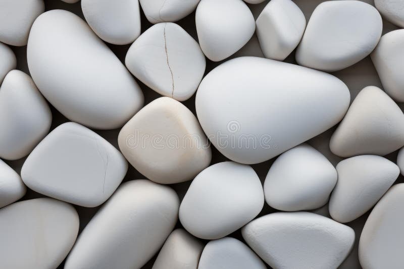 Smooth White Pebbles Texture Background Stock Image - Image of design ...