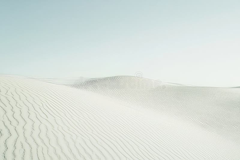 Smooth White Sand Texture, with Gentle Wind-made Patterns and Fine ...