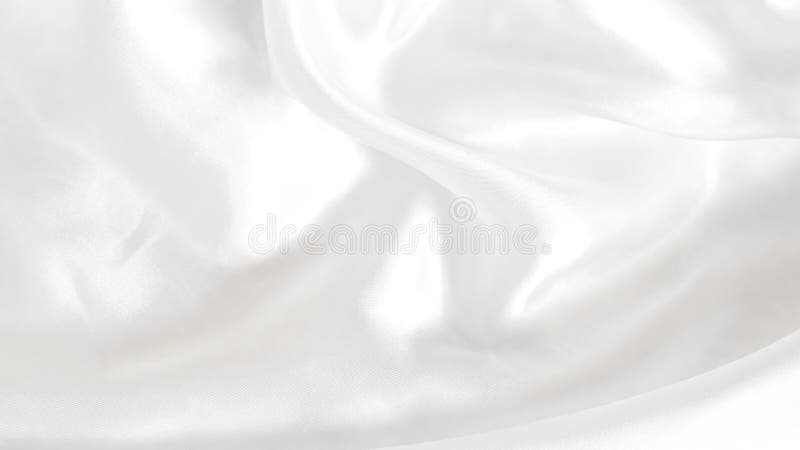 Smooth White Silk Fabric with Soft Folds and Gentle Light Reflections ...