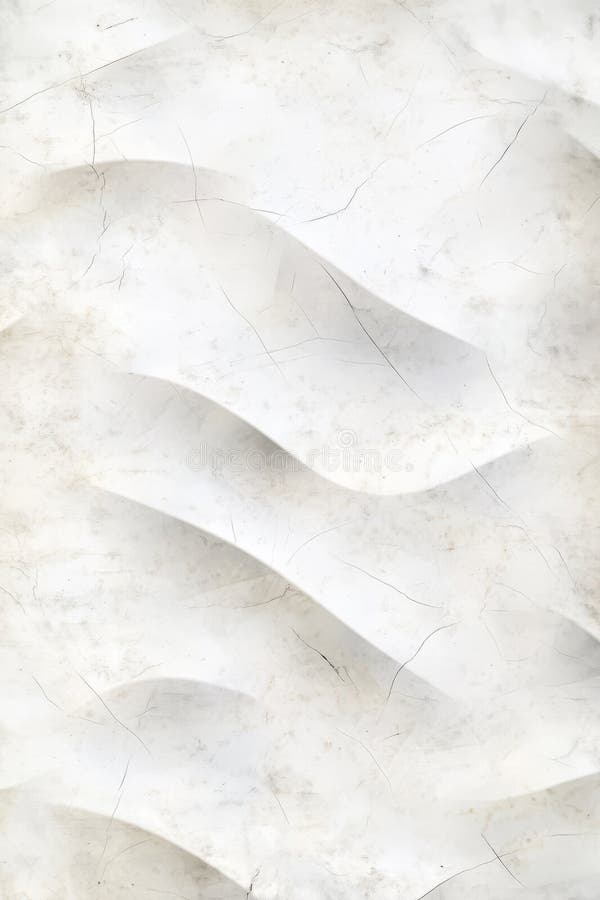 Smooth White Textured Surface with Gentle Waves and Subtle Details in ...