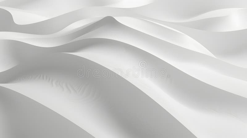 Smooth White Wavy Pattern Abstract Background Design 3D Stock ...