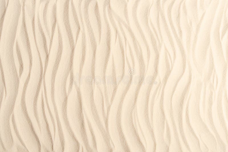 Smooth Wind Waves on Light Sand Stock Photo - Image of sand, summertime ...