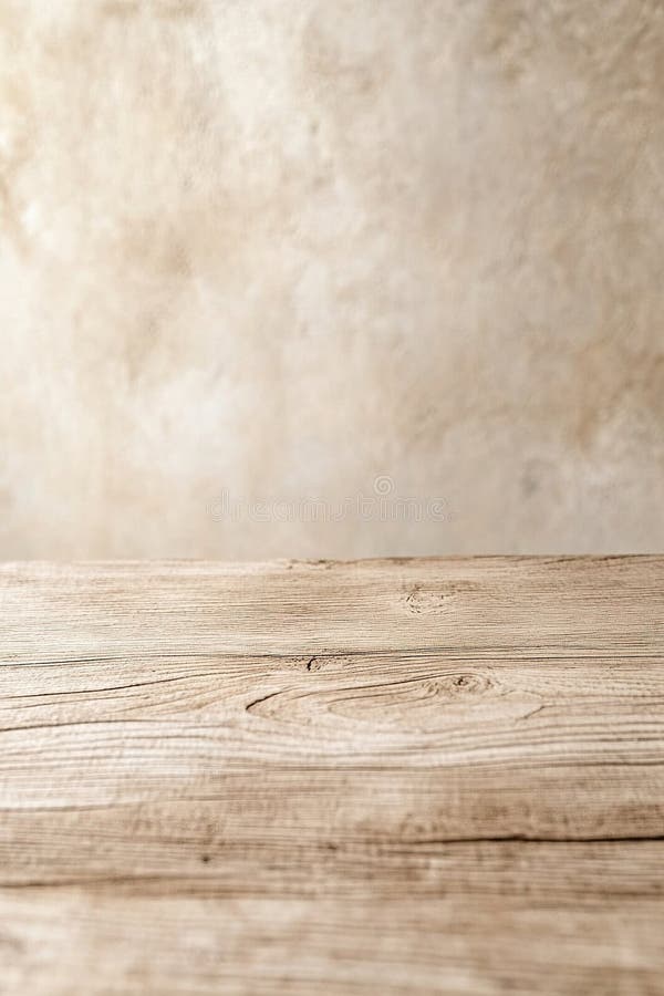 Smooth Wooden Surface in Light Beige Tones Features Subtle Grain ...