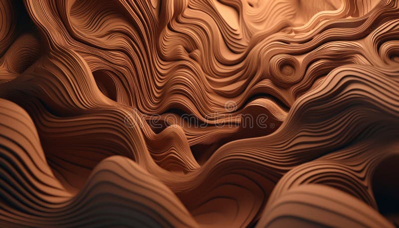 Smooth Yellow Wave Pattern on Abstract Backdrop Generated by AI Stock ...