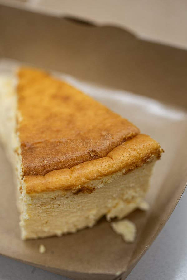 Smooth Yummy Texture on a Cheesecake Slice Stock Photo - Image of yummy ...