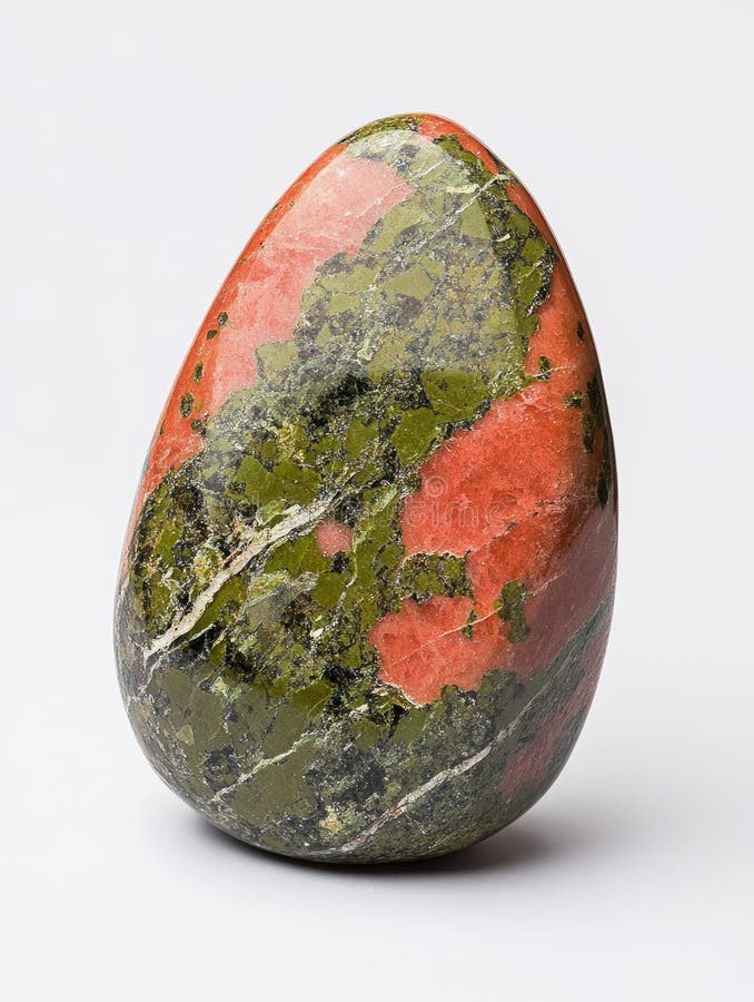 Smoothcut Unakite with Red and Green Natural Patterns Realistic Style ...